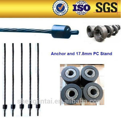 Postensoras pretensadas de herramientas Anchorage cunas para 12.7mm PC Strand