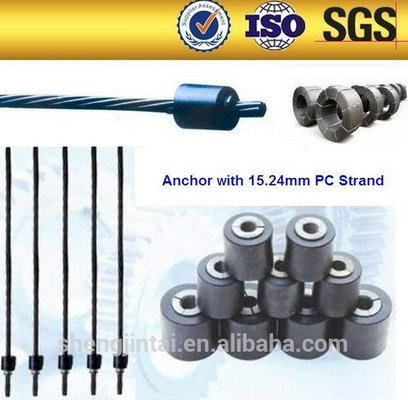 Postensoras pretensadas de herramientas Anchorage cunas para 12.7mm PC Strand