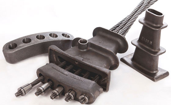 Curved flat anchorage