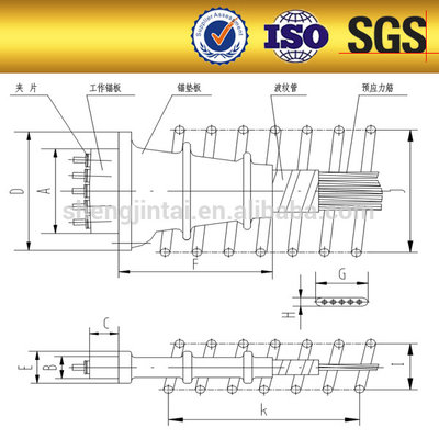 Anchorage wedges New and cheap anchorage for pre engineering steel structure building materials