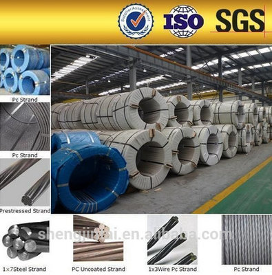 12.7mm prestressed concrete steel strand/metal building material/construction and real estate