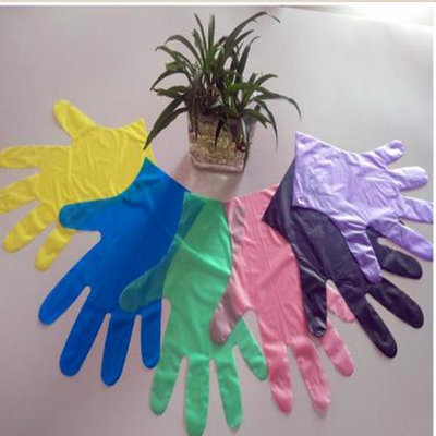 Low price and high quality Disposable TPE Gloves  2.0g size clear or blue color Smooth or embosse