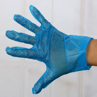 Low price and high quality Disposable TPE Gloves  2.0g size clear or blue color Smooth or embosse