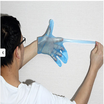 Low price and high quality Disposable TPE Gloves  2.0g size clear or blue color Smooth or embosse