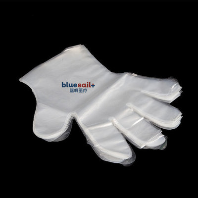 China Factory  Disposable CPE Gloves Cast Poly Glove smooth  embossed S/M/L/XL