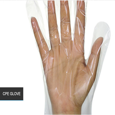 Food prepare  use Disposable CPE Gloves Cast Poly Glove smooth  embossed S/M/L/XL blue clear for hair salon