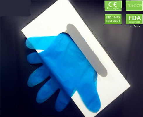 FDA Standard Consumable Plastic Cast Poly HDPE/TPE / CPE PE Gloves
