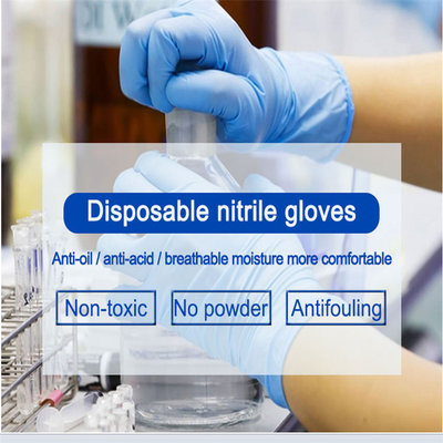 2019 Top Quality with low price  Texfured finger Disposable Nitrile Gloves 3.0g 3.5g 4.0g  4.5g 5.0g guantes de nitrilo