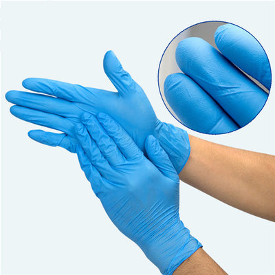 Nitrile Exam Gloves Texfured finger Disposable Nitrile Gloves 3.0g 3.5g 4.0g  4.5g 5.0g guantes de nitrilo