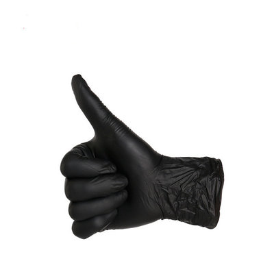 2019 competitive price Black Powder Free  Nitrile Gloves Texfured finger for medical use 3.0g/3.5g/4.0g/4.5g/5.0g
