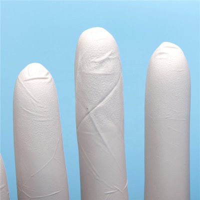 Top quality and low price white Powder Free  Nitrile Gloves Texfured finger for medical use 3.0g/3.5g/4.0g/4.5g/5.0g