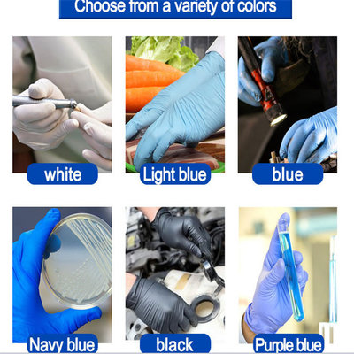 3.0g,3.5g, 4.0g,4.5g,5.0g Powder Free Nitrile Gloves for food service/cleaning room /hair salon/Electronic industry