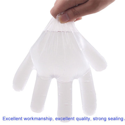 Clear/Transparent/blue Plastic PE  Gloves Polyethylene Gloves  poly gloves single use Embossed  or smooth Surface
