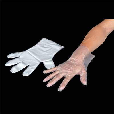 Clear/Transparent/blue Plastic PE  Gloves Polyethylene Gloves  poly gloves single use Embossed  or smooth Surface