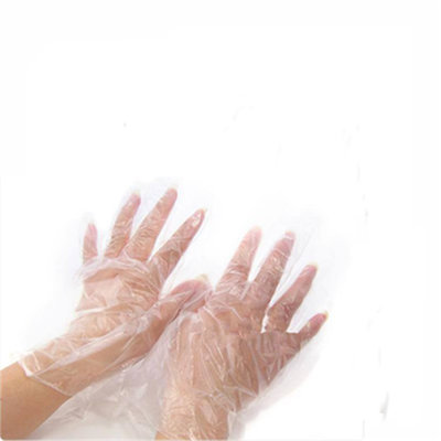 2019 best selling Two-finger Plastic PE  Gloves Polyethylene Gloves  poly gloves single use Embossed  or smooth Surface