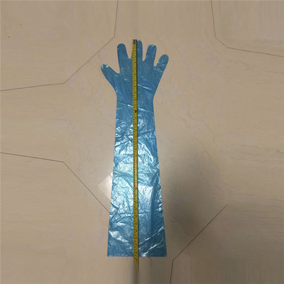 2019 hot selling Disposable Long Sleeve PE Veterinary Gloves HDPE/LDPE/PE Gloves