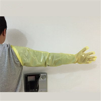 2019 hot selling Disposable Long Sleeve PE Veterinary Gloves HDPE/LDPE/PE Gloves
