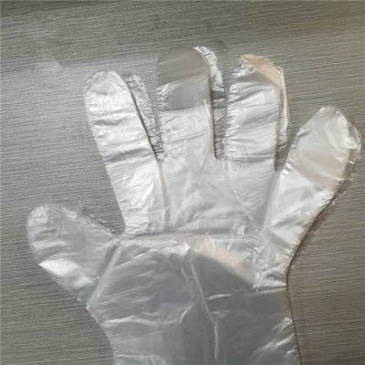 Disposable two-finger HDPE/LDPE/PE Gloves  clear color for home cleaning ,food processing , salon, hospital.