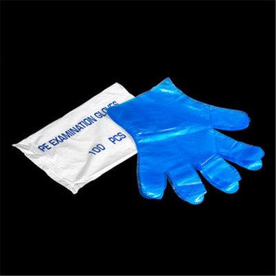 Disposable two-finger HDPE/LDPE/PE Gloves  clear color for home cleaning ,food processing , salon, hospital.