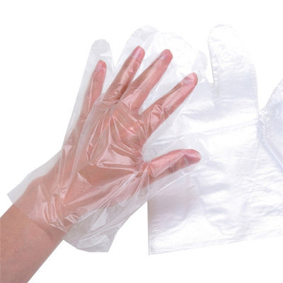 Smooth Surface food process clear/blue/green/pink Polyethylene Gloves (PE Glove) Poly glove