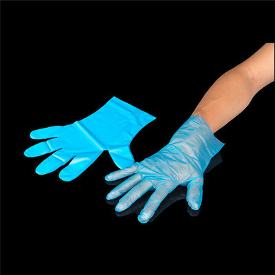 Smooth Surface food process clear/blue/green/pink Polyethylene Gloves (PE Glove) Poly glove