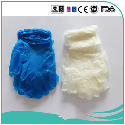 low price Powdered Disposable vinyl gloves PVC gloves4.0g,4.5g,5.0g,AM, EM Red,white,blue,green,yellow,clear
