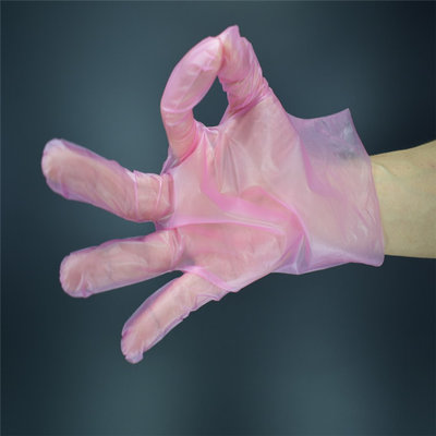 Non-powder PVC disposable gloves plastic white gloves