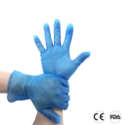 Non-powder PVC disposable gloves plastic white gloves