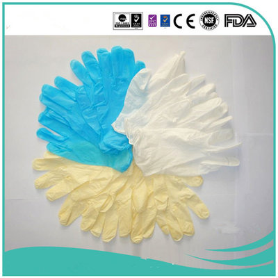 Food processing Powder Free Disposable Vinyl Gloves  PVC gloves for food industry