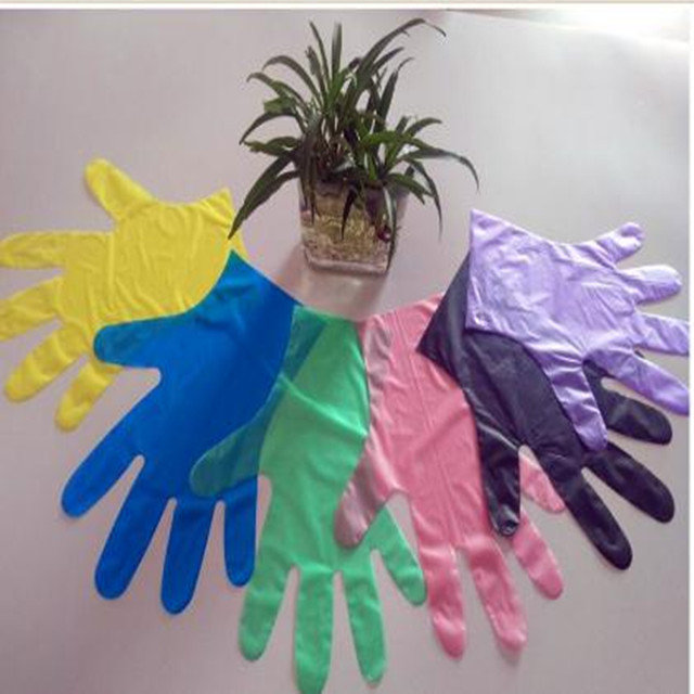 Normal Quality Disposable TPE Gloves  2.0g size clear or blue color Smooth or embosse S/M/L/XL  for chemical industries