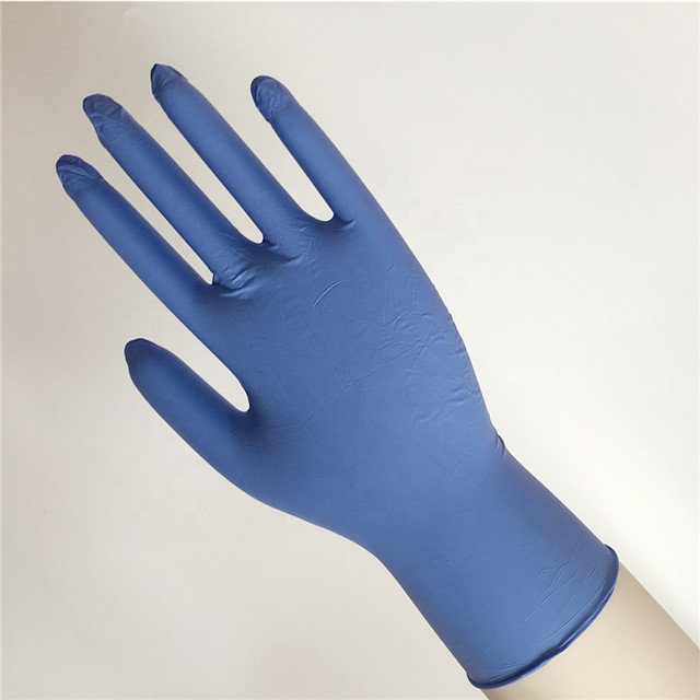 Violet blue 3.0g/3.5g/4.0g/4.5g/5.0g texfured finger Disposable Nitrile Gloves XS, S,M,L,XL,XXL industry/medical use