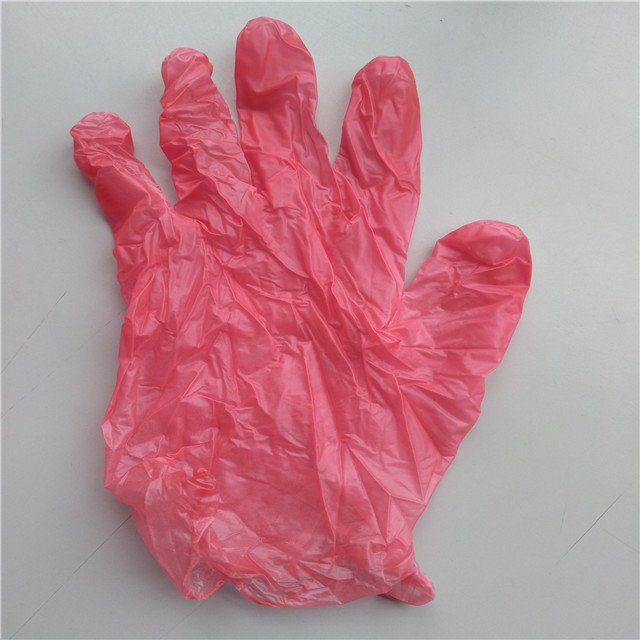 Red,white,blue,green,yellow,clear,nature  Disposable  PVC gloves 4.0g,4.5g,5.0g