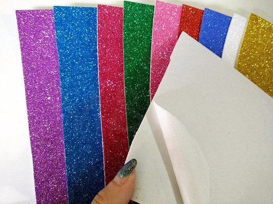 2mm gold silver glitter EVA foam sponge paper A4 paper back rubber sponge Can make arrangement The school manual creati