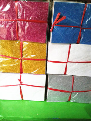 2mm gold silver glitter EVA foam sponge paper A4 paper back rubber sponge Can make arrangement The school manual creati