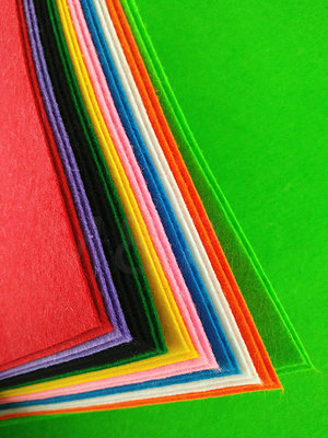 Plant flannelette Non-woven dark green, Lake blue 45 cm * 45 cm to do hat clothing DIY multi-purpose animals