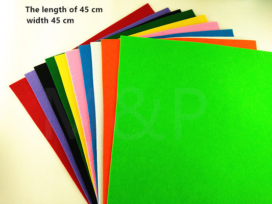 Plant flannelette Non-woven dark green, Lake blue 45 cm * 45 cm to do hat clothing DIY multi-purpose animals