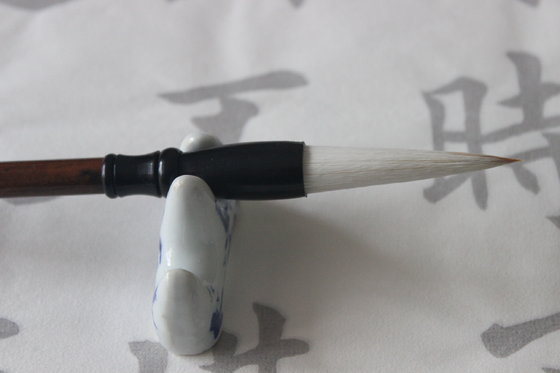 Lacquer Shaft Material Chinese Paint Brushes  For Calligraphy Custom Designs