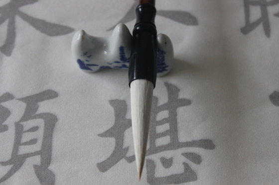 Lacquer Shaft Material Chinese Paint Brushes  For Calligraphy Custom Designs