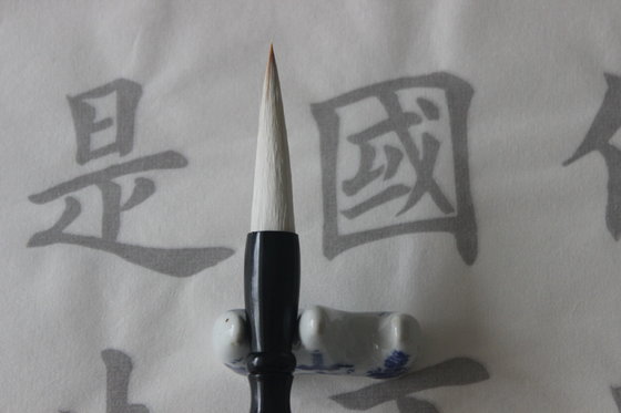 Lacquer Shaft Material Chinese Paint Brushes  For Calligraphy Custom Designs