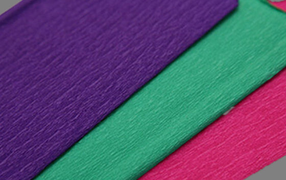 Eco - Friendly Fine Crepe Paper Rolls , Orange Crepe Paper Sheet For Flower Making