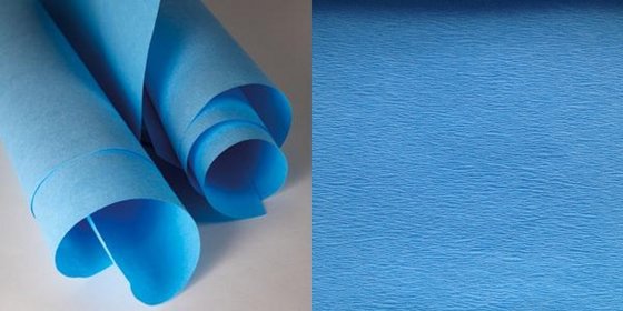 Full - Scale Pink Blue Coloured Crepe Paper Sheets For Home Decoration