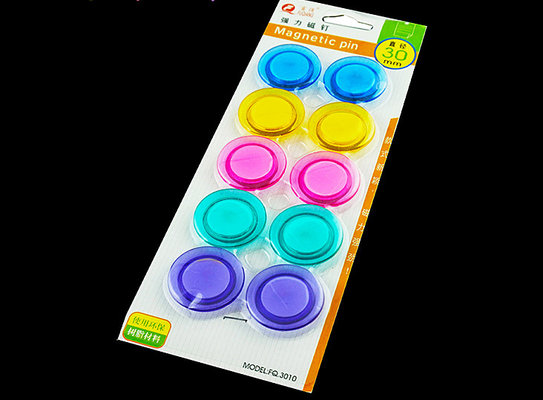 3cm Transparent Small Colored Magnets Button Type Strong Fridge Magnets