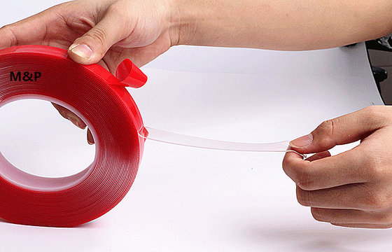 Removable Transparent Adhesive Tape Film , Industrial Strong Double Sided Sticky Tape