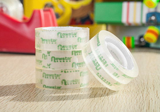 Clear Bopp Adhesive Paper Tape Roll For School And Office Stationery