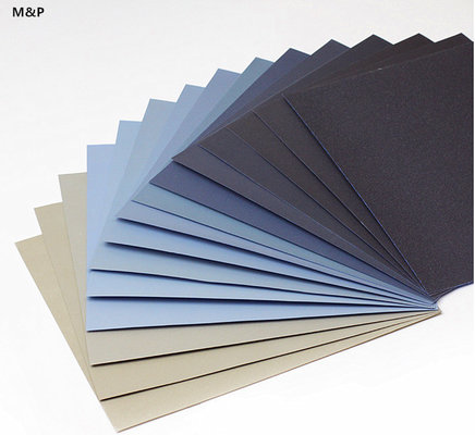 Sticky Adhesive Backed Sandpaper , Aluminium Oxide Hook And Loop Sandpaper 26 * 38cm