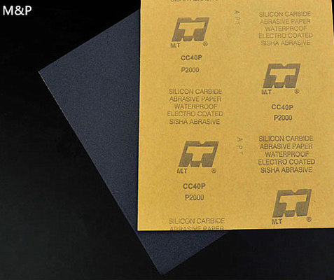 Sticky Adhesive Backed Sandpaper , Aluminium Oxide Hook And Loop Sandpaper 26 * 38cm