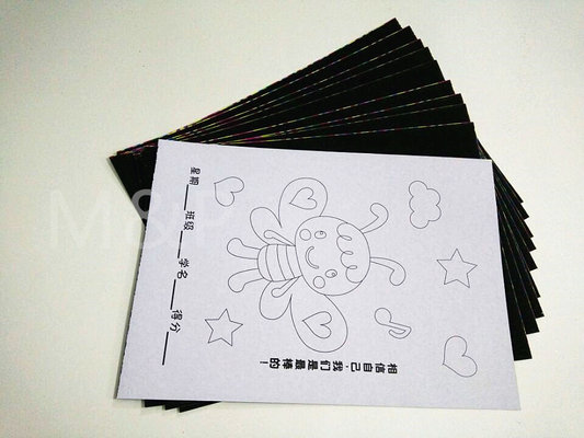 Engraving Art Paint Art Scratch Paper , Specialty Scratch Off Art Paper Collectible