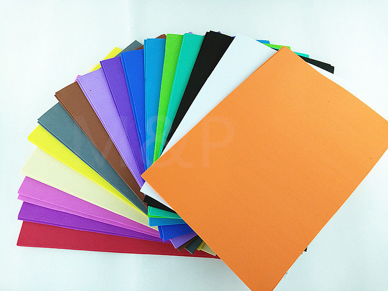 Multi Colored Eva Foam Craft Sheet Length 29cm , A4 Foam Sheets Water Absorption