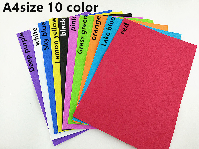 Orange red flower petal 1 mm A4 foam sponge paper creative DIY photo frame Manual paper-cut rose color paper