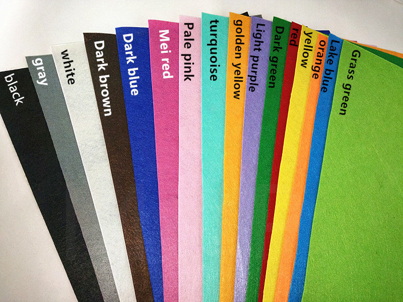 Plant flannelette Non-woven Mei red brown yellow white 50 cm * 35 cm to do hat clothing DIY multi-purpose animals
